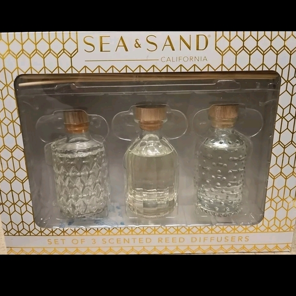 Sea And Sand | Other | Sea Sand California Set Of 3 Scented Reed ...